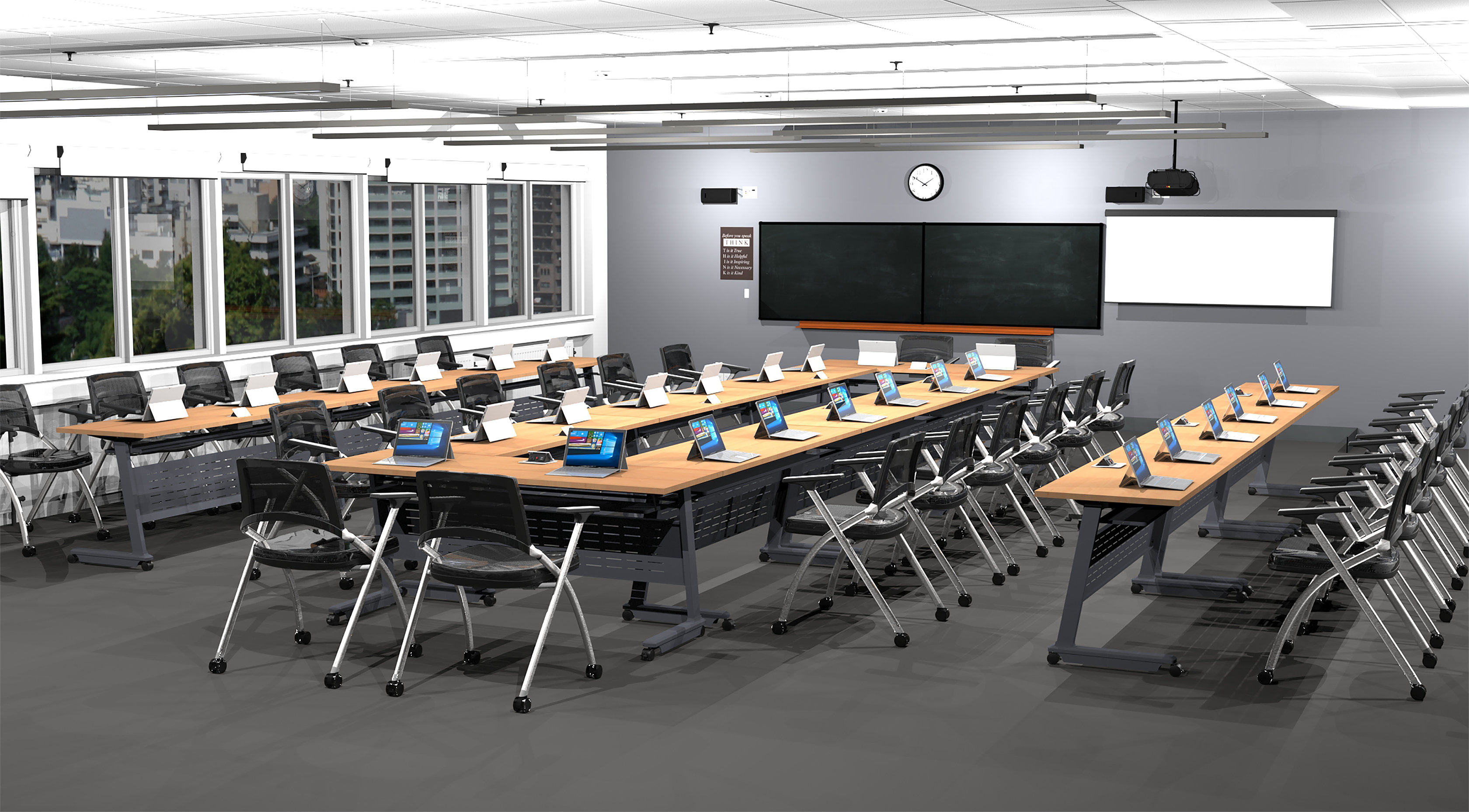 TeamWORK Tables 28 Person Training Meeting Seminar Tables Set | Wayfair