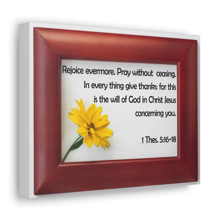 Trinx Pray Without Ceasing 1Thessalonians 5:16-18 Bible Verse Wall Art ...
