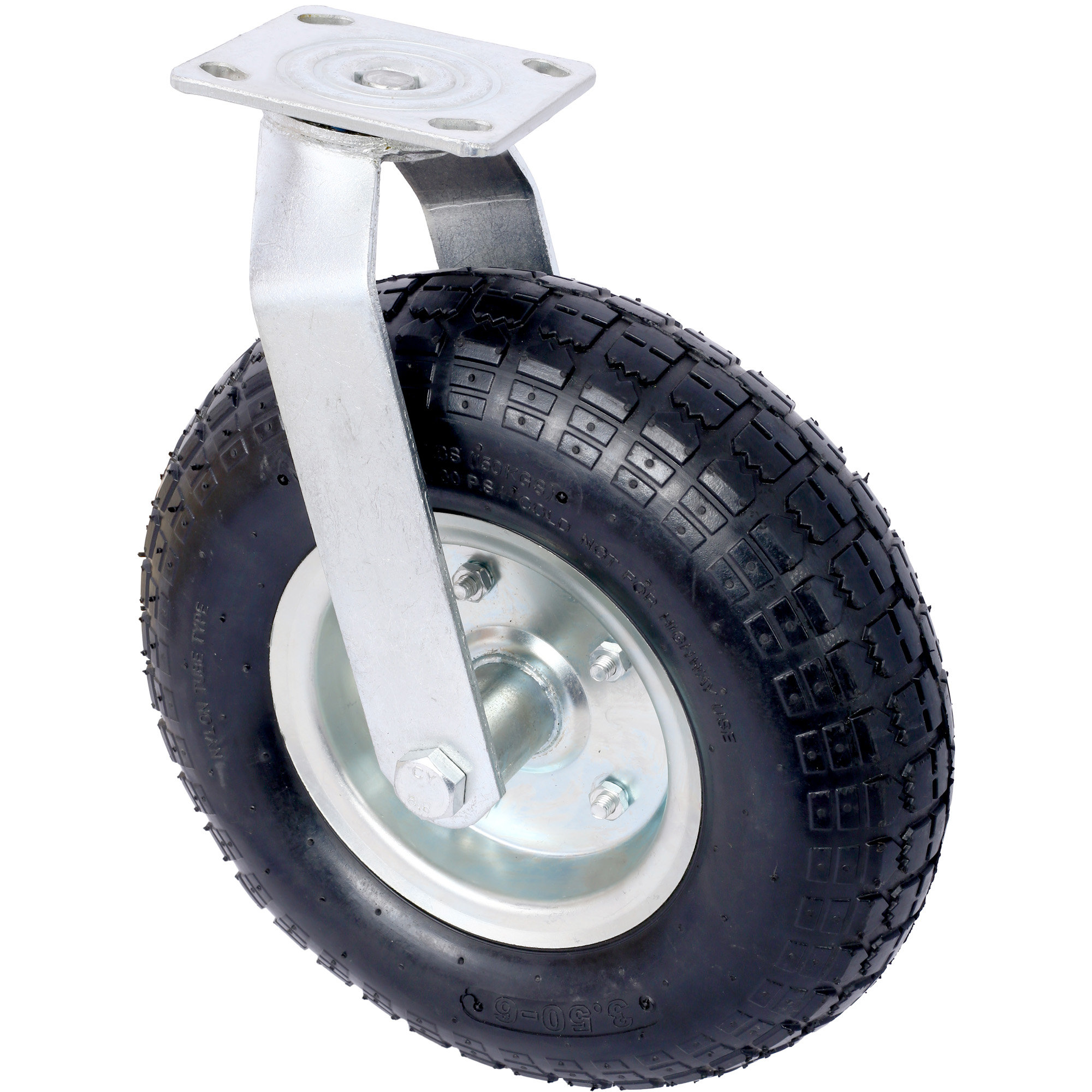 HANGZHOUSHANGYI 4PCS 12IN CASTER Pneumatic Tire(2PCS SWIVEL+2PCS RIGID ...