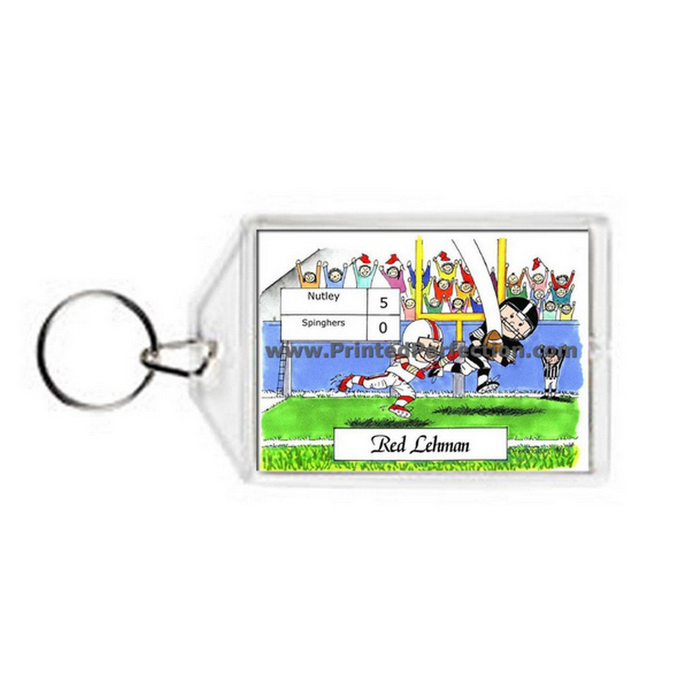 Printed Perfection Personalized Football Player - Male Acrylic Key ...