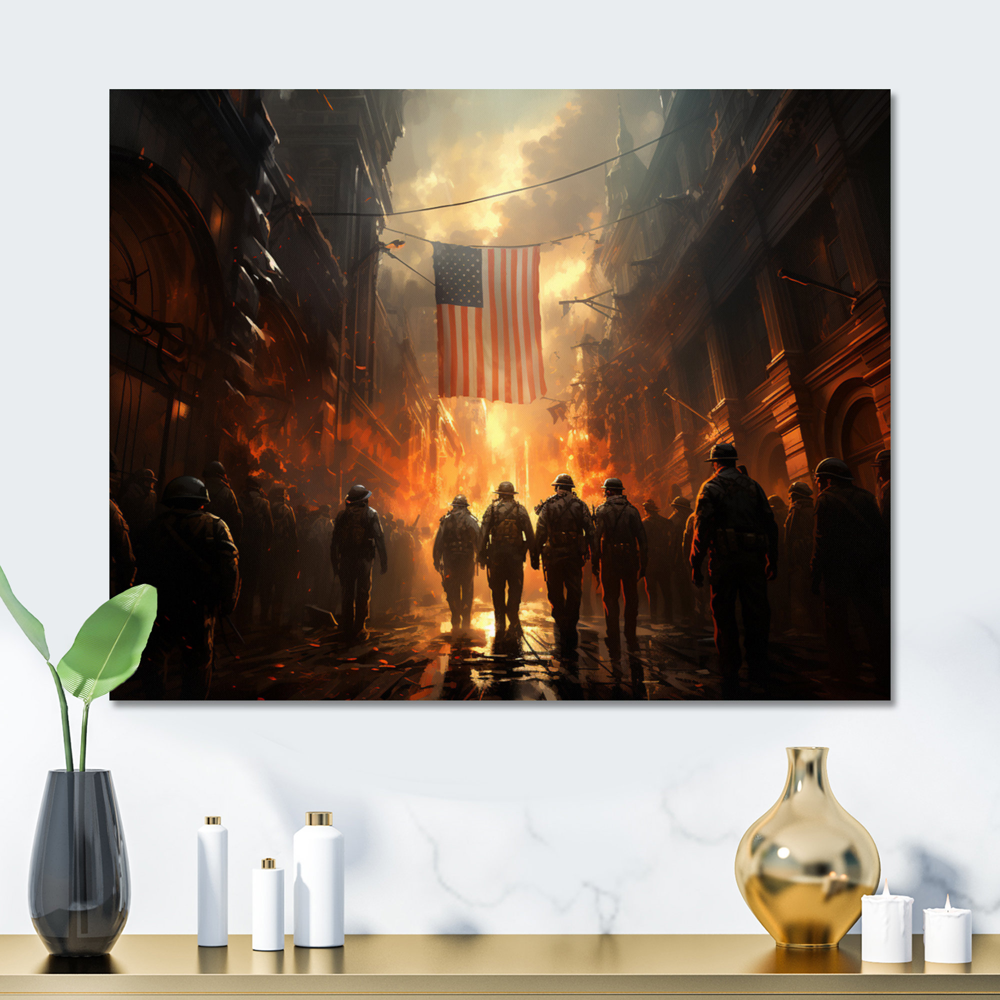 Winston Porter Fireman Heroes In Action III - Fireman Metal Wall Decor ...