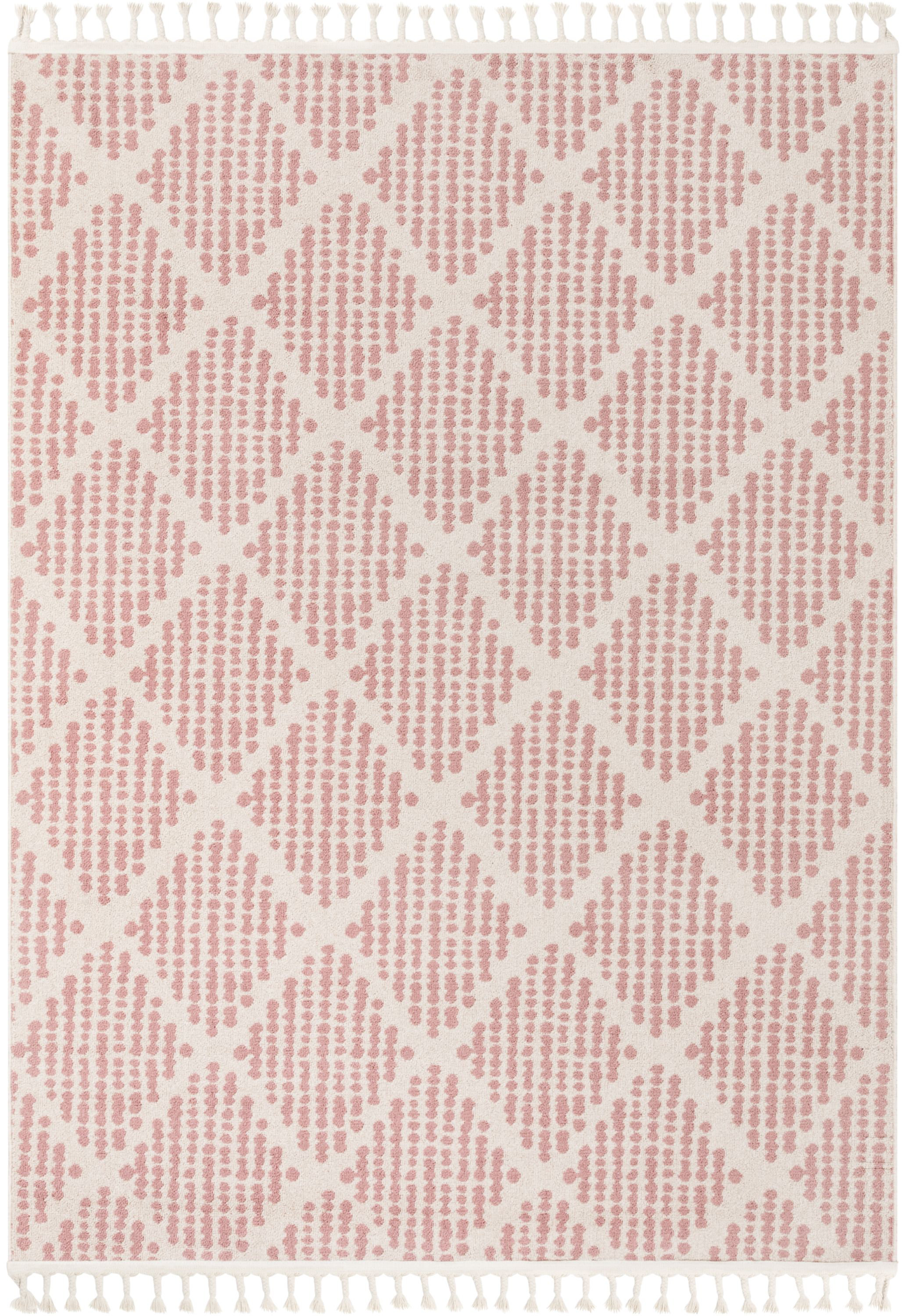 Well Woven Loop-De-Loop Geometric Power Loom Blush Area Rug & Reviews ...