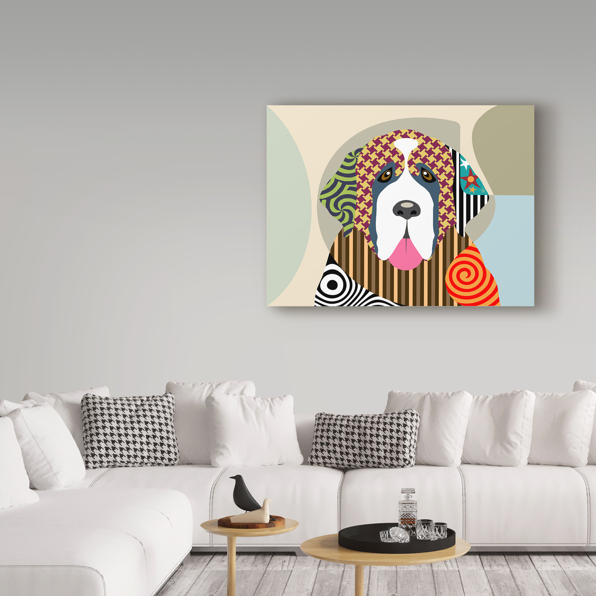 George Oliver Buckey 'Saint Bernard' Graphic Art Print on Wrapped ...