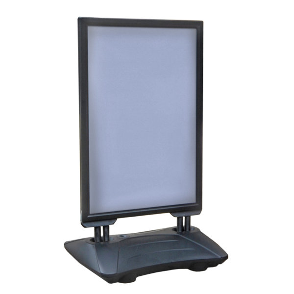 Azar Displays Indoor/Outdoor Weighted Aluminum Two Sided Sidewalk Frame ...
