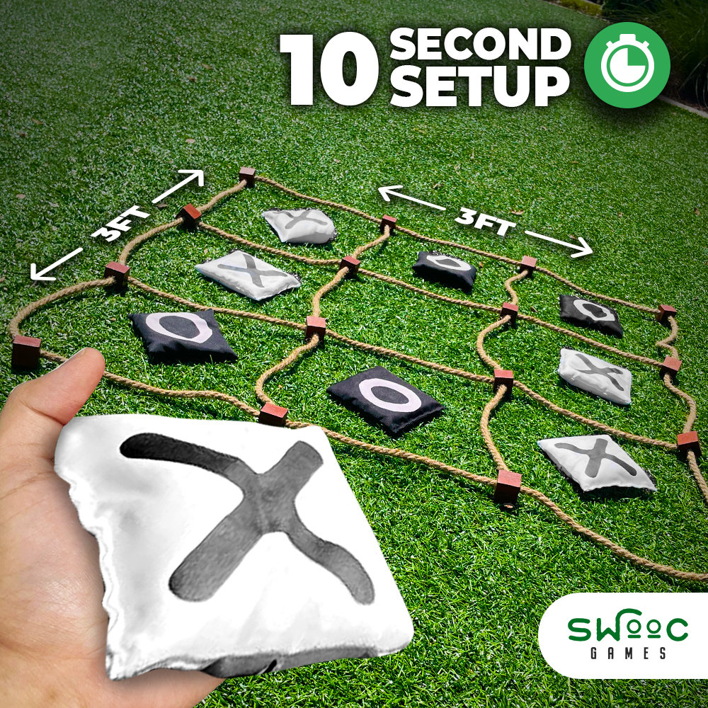 SWOOC Giant Tic Tac Toe Bean Bag Toss Game | Wayfair