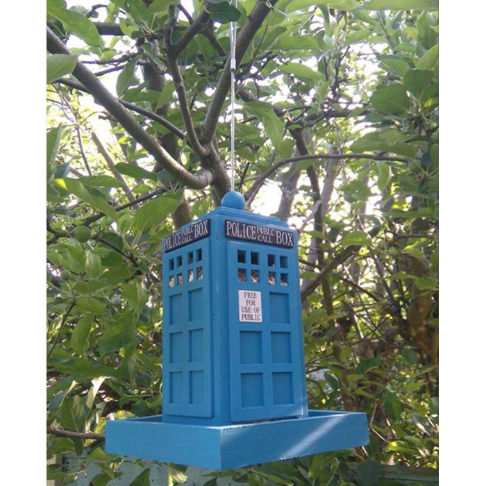 Home Bazaar Historic Reproductions Police Call Box Hopper Bird Feeder ...