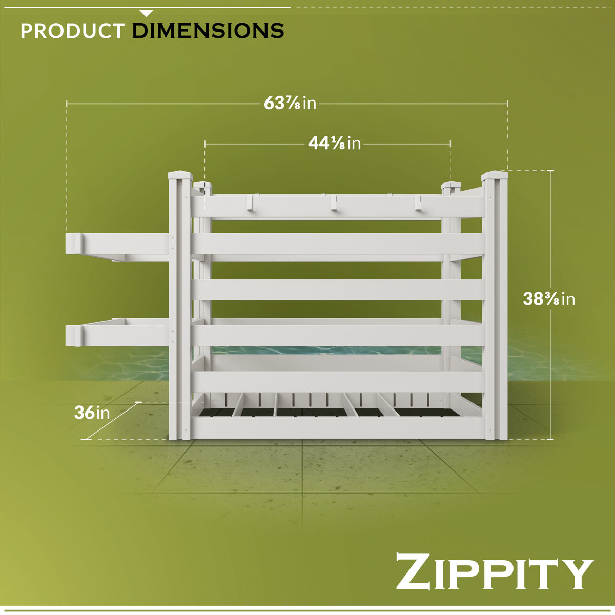 Zippity Outdoor Products 3.1ft H x 5.3ft W x 3ft L (1 Unit ...