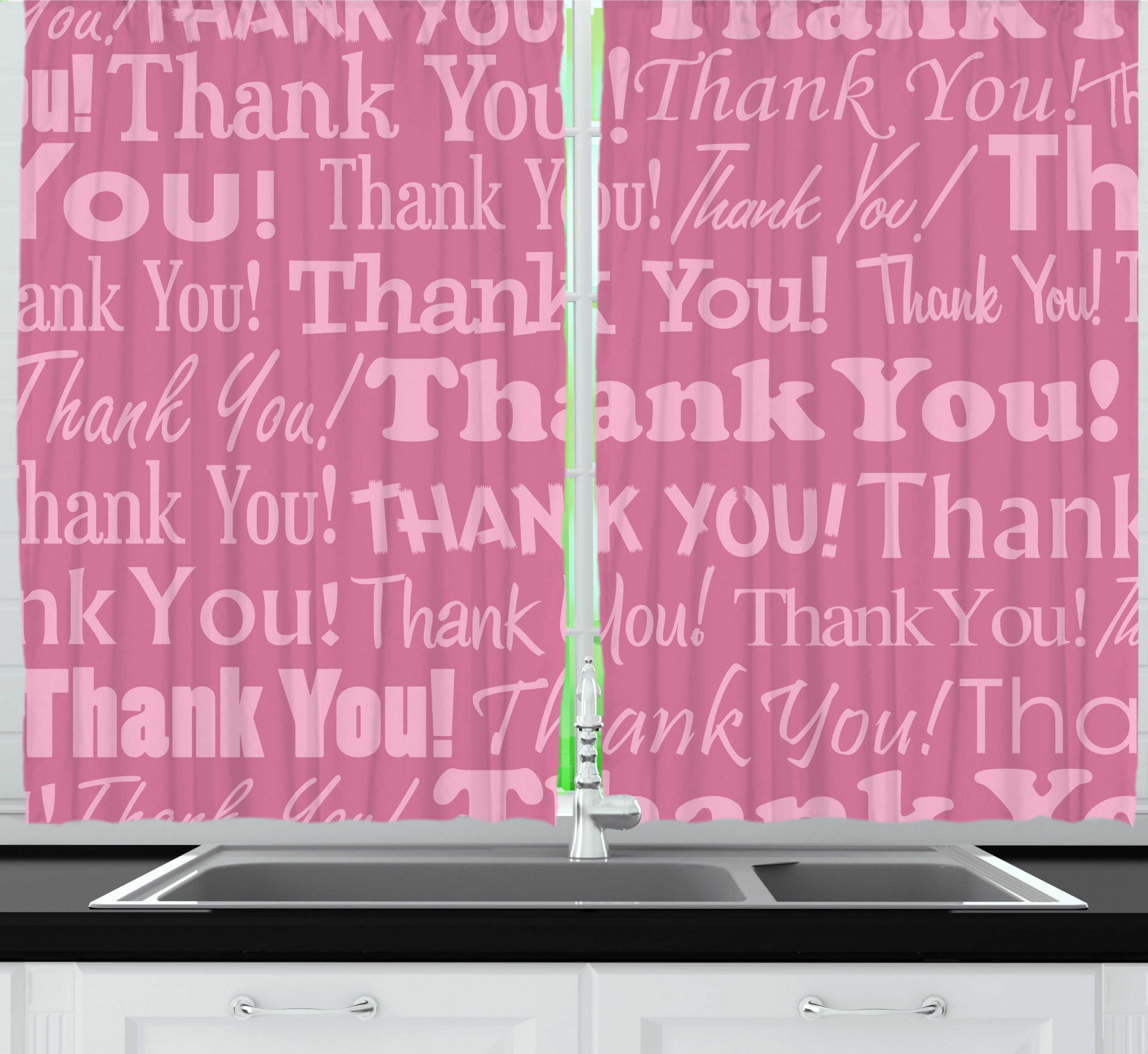 East Urban Home Thankful Message Pink Tones Written in Different ...