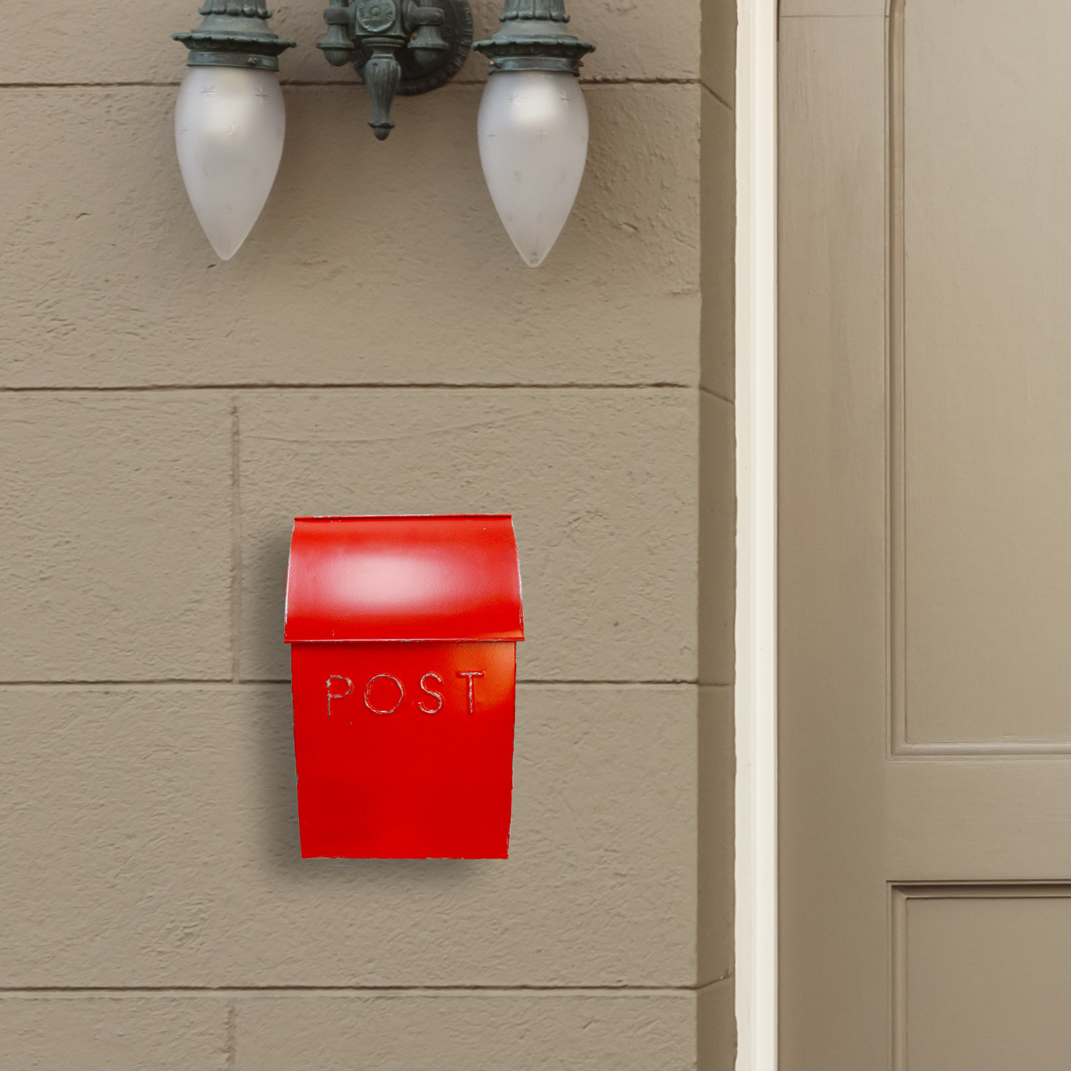 NACH Milano Pointed Post Wall Mounted Mailbox - Wayfair Canada