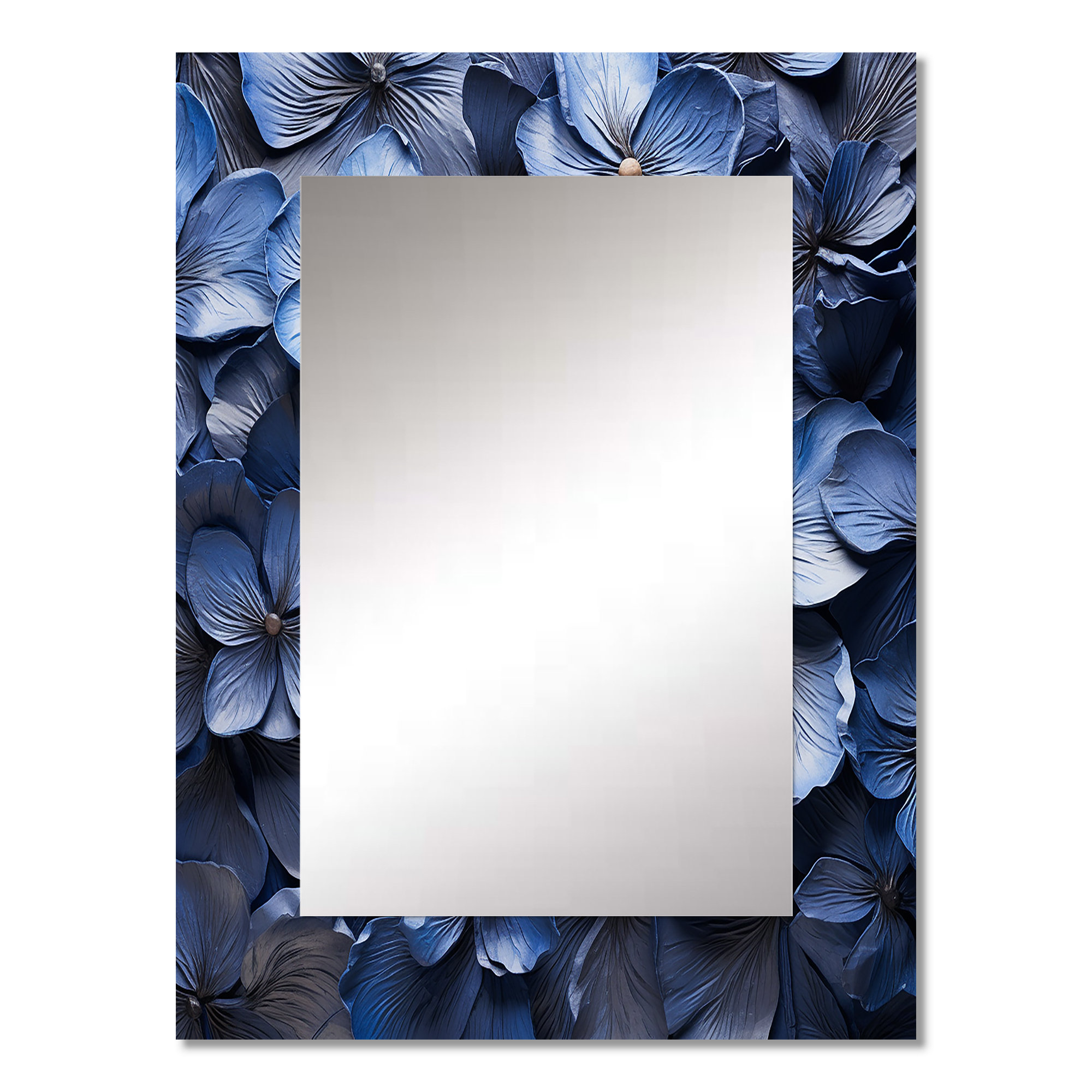 Mercer41 Adorned blue violet beauty - Violets Mirror, Traditional ...