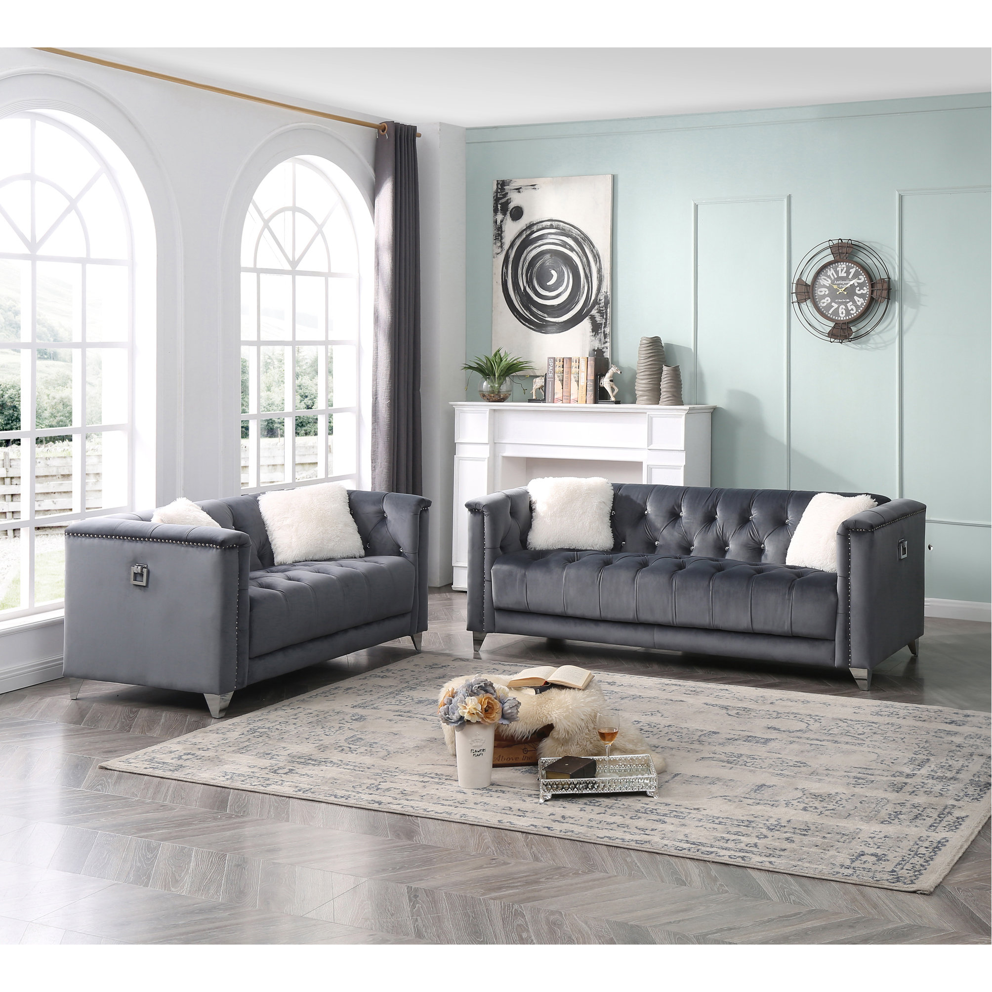 Tufted Living Room Set