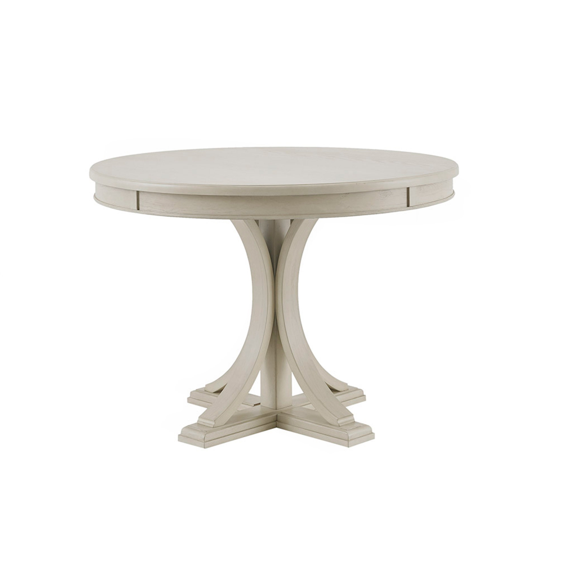 Ophelia & Co. 44" Round Dining Table, Solid Wood Finish Classic Design ...