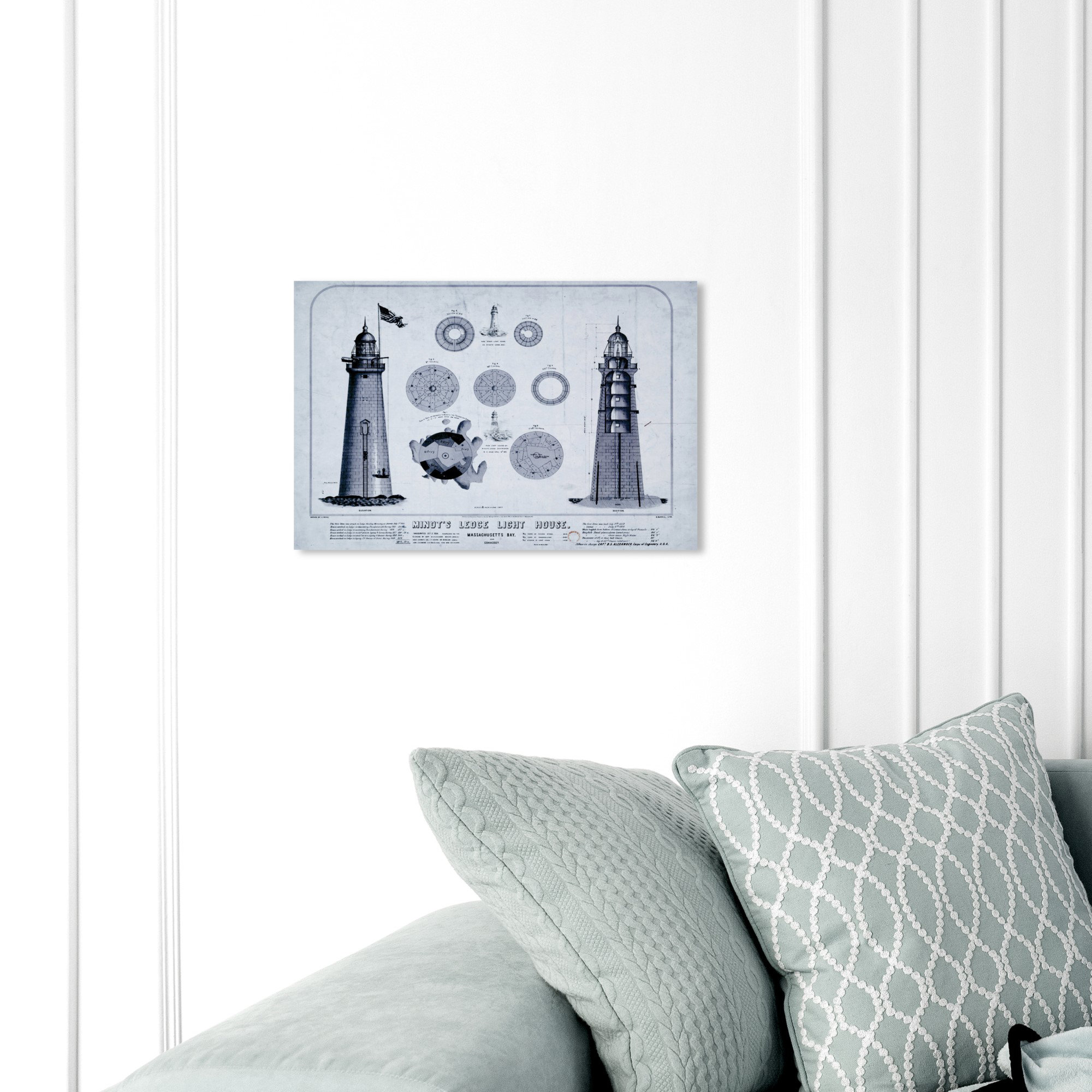 House of Hampton® 'Minot's Ledge Light House 1913' Graphic Art on ...