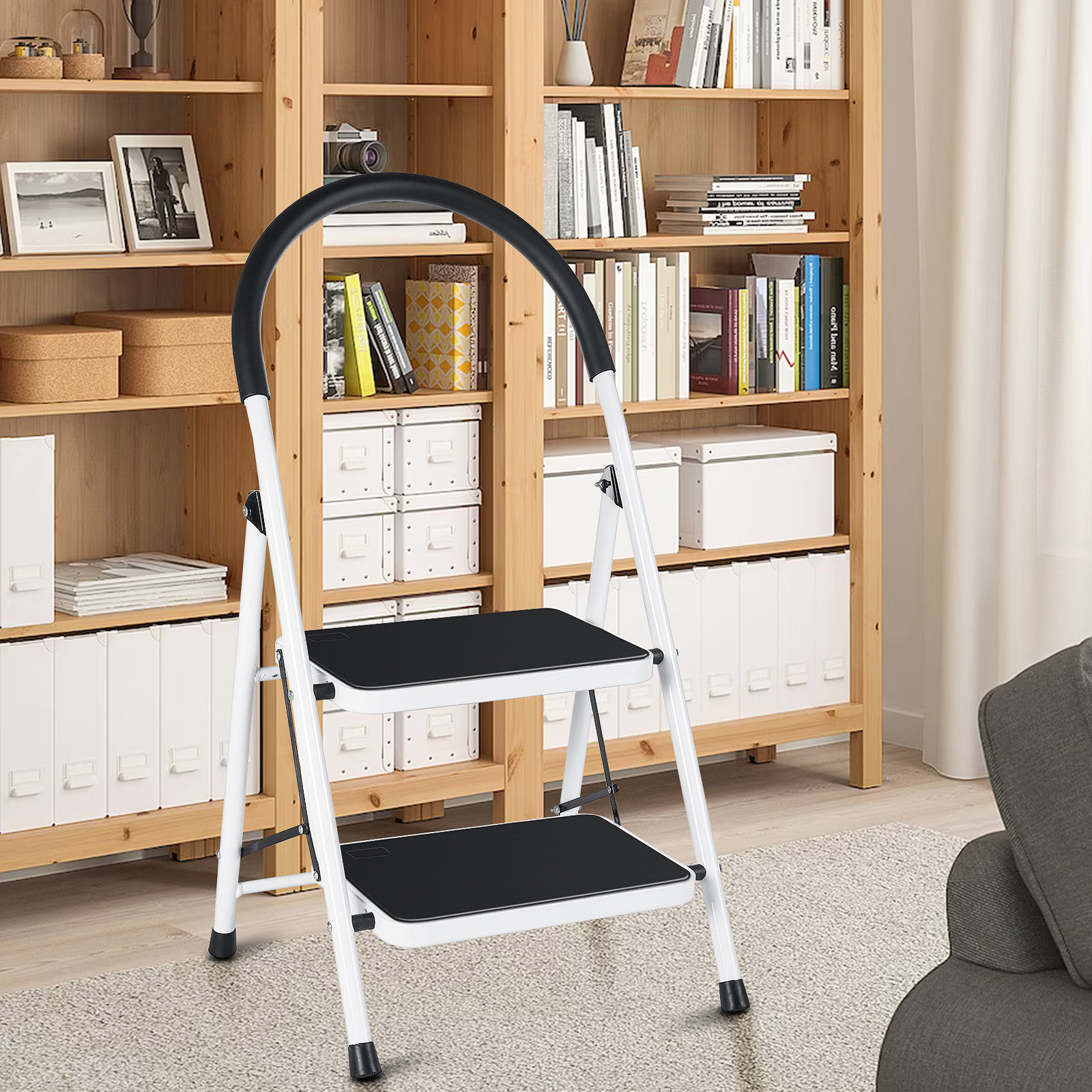 The Twillery Co. Bunkerhill Aluminum Lightweight Folding Step Stool ...