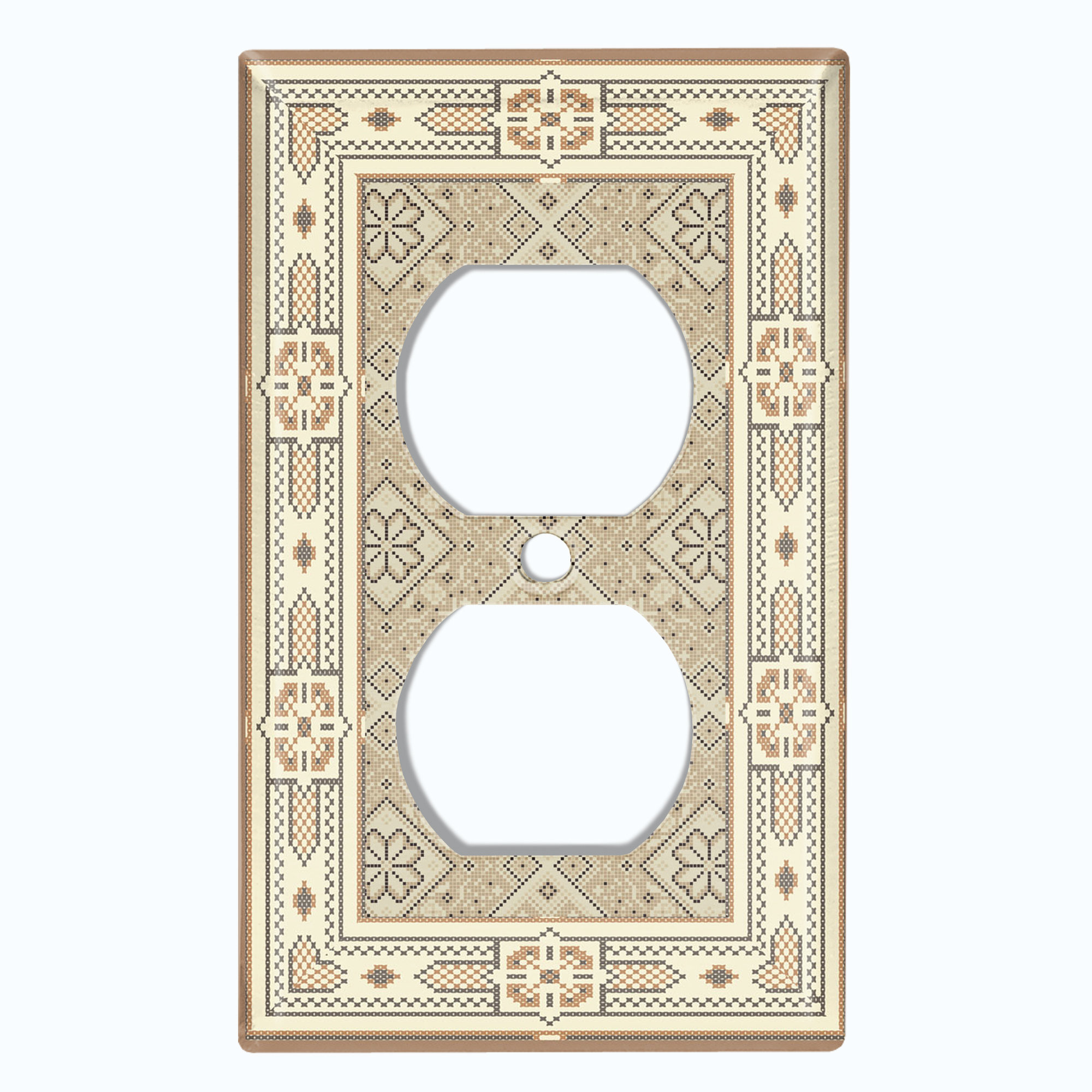 WorldAcc Metal Light Switch Plate Outlet Cover (Vintage Snake Skin ...