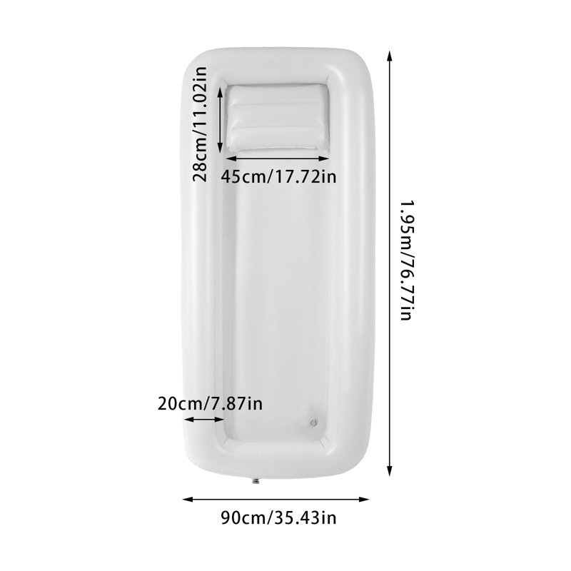 DENFER 110 Volt 1 Person - Person Vinyl Rectangle Inflatable Hot Tub in ...