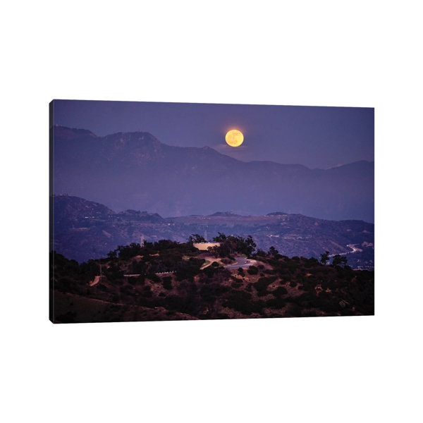 Latitude Run Moon Rise Over Griffith Park, Los Angeles, California by ...