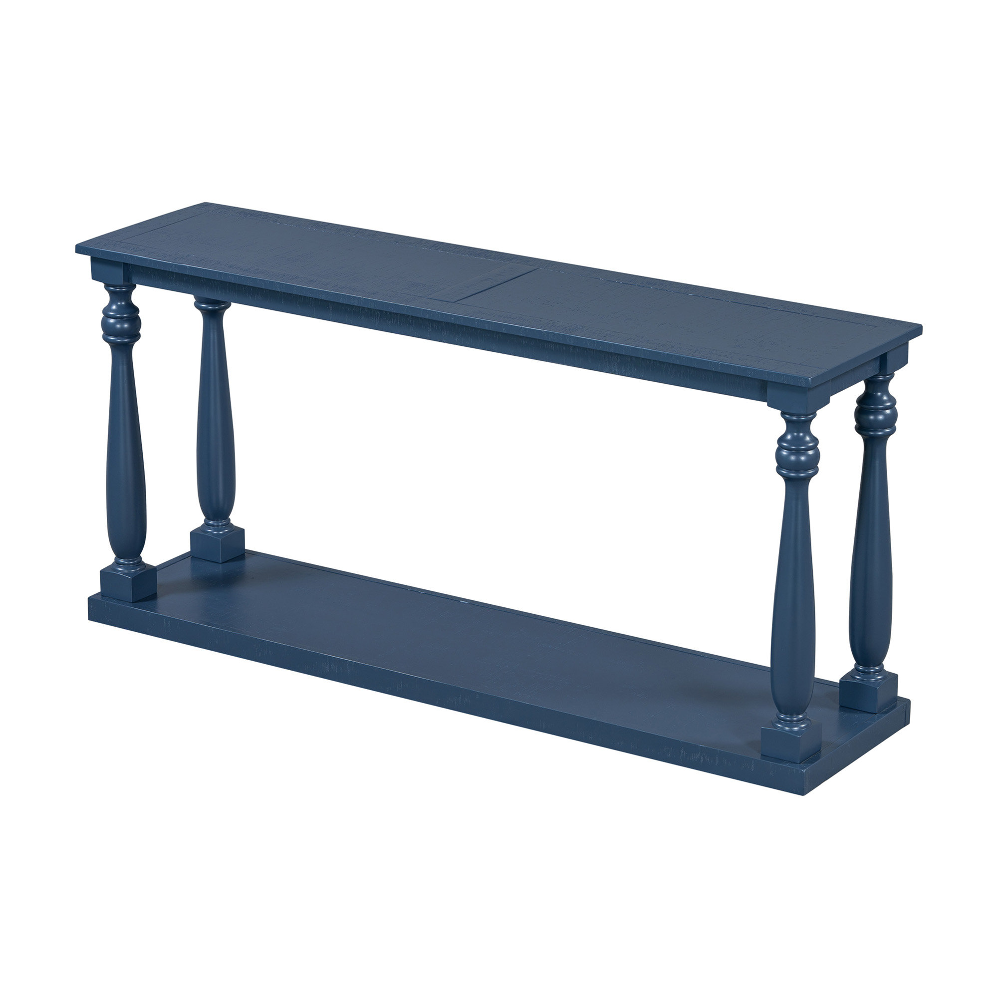 Red Barrel Studio® Vintage Wood Grain Console Table - Space-Saving ...