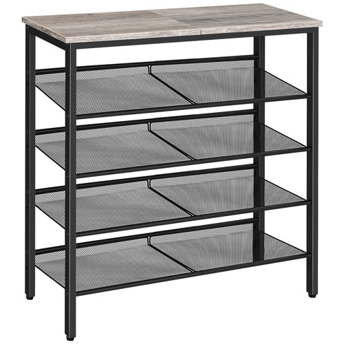 17 Stories Metal 5-Tier 20 Pairs Shoe Rack & Reviews | Wayfair