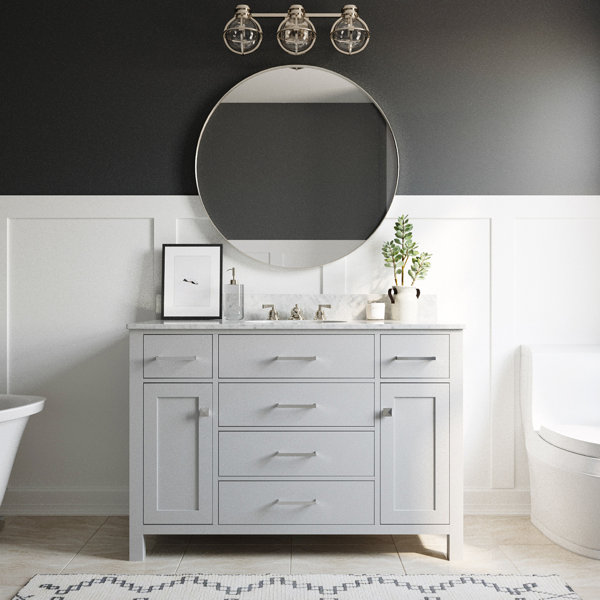 Winston Porter Petrel 48" Single Bathroom Vanity Base only & Reviews ...