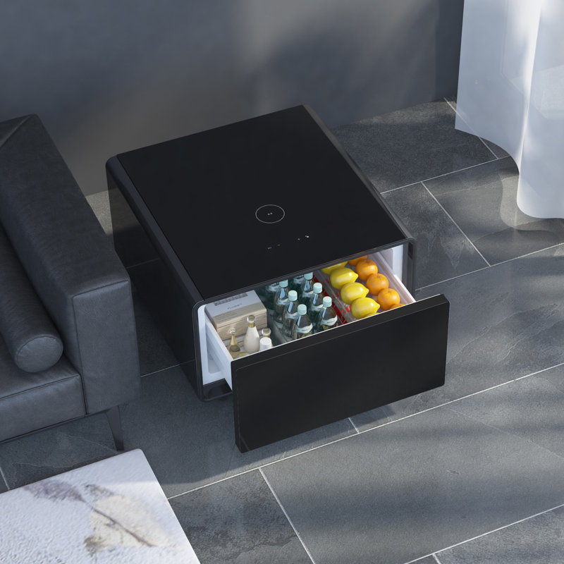 Livtab Smart End Table with Fridge and Built-In Outlets & Reviews | Wayfair