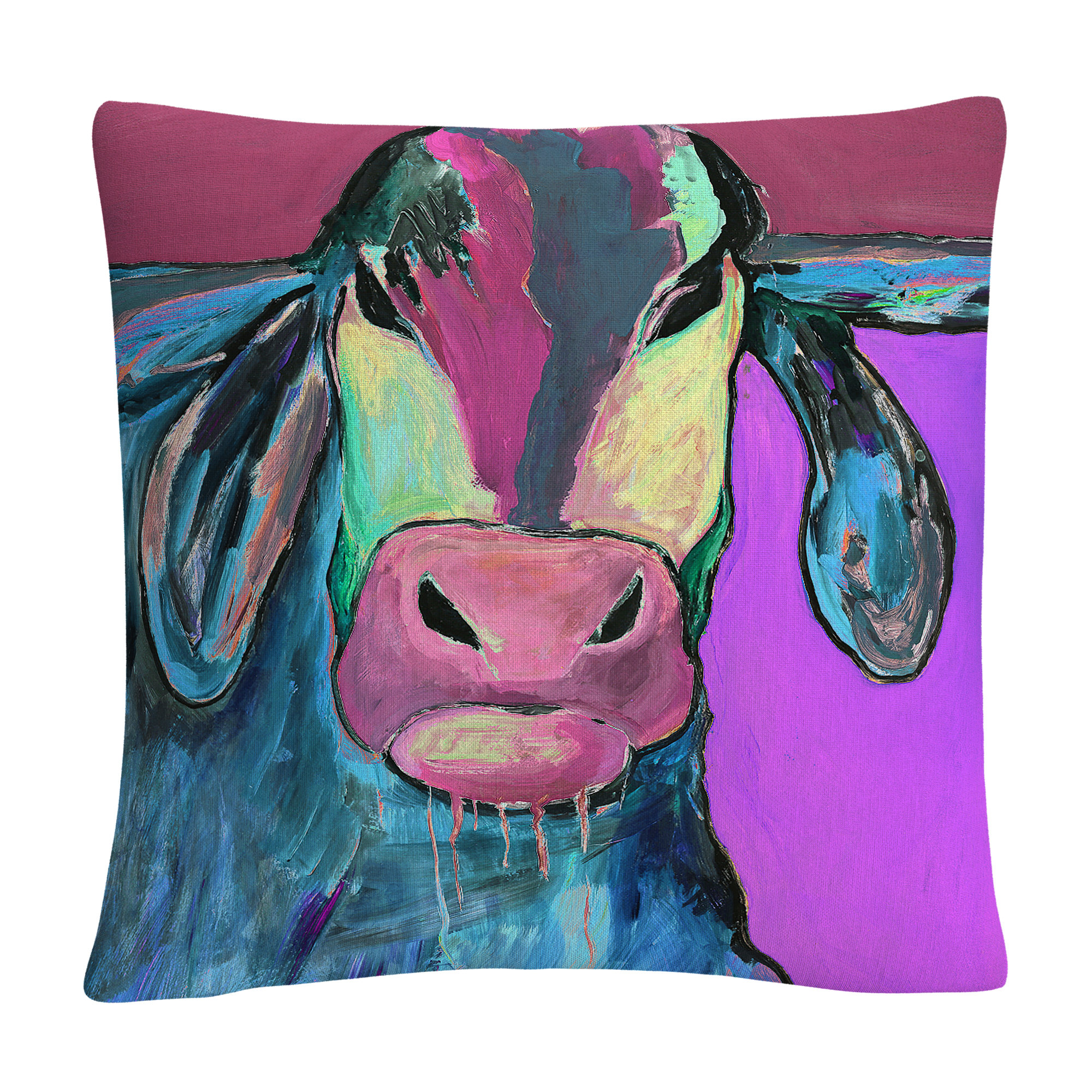 Trademark Fine Art Pat Saunders-White Color Series Bull Drool 2 ...
