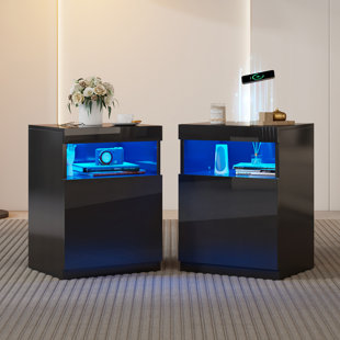 Glass Nightstands You'll Love | Wayfair