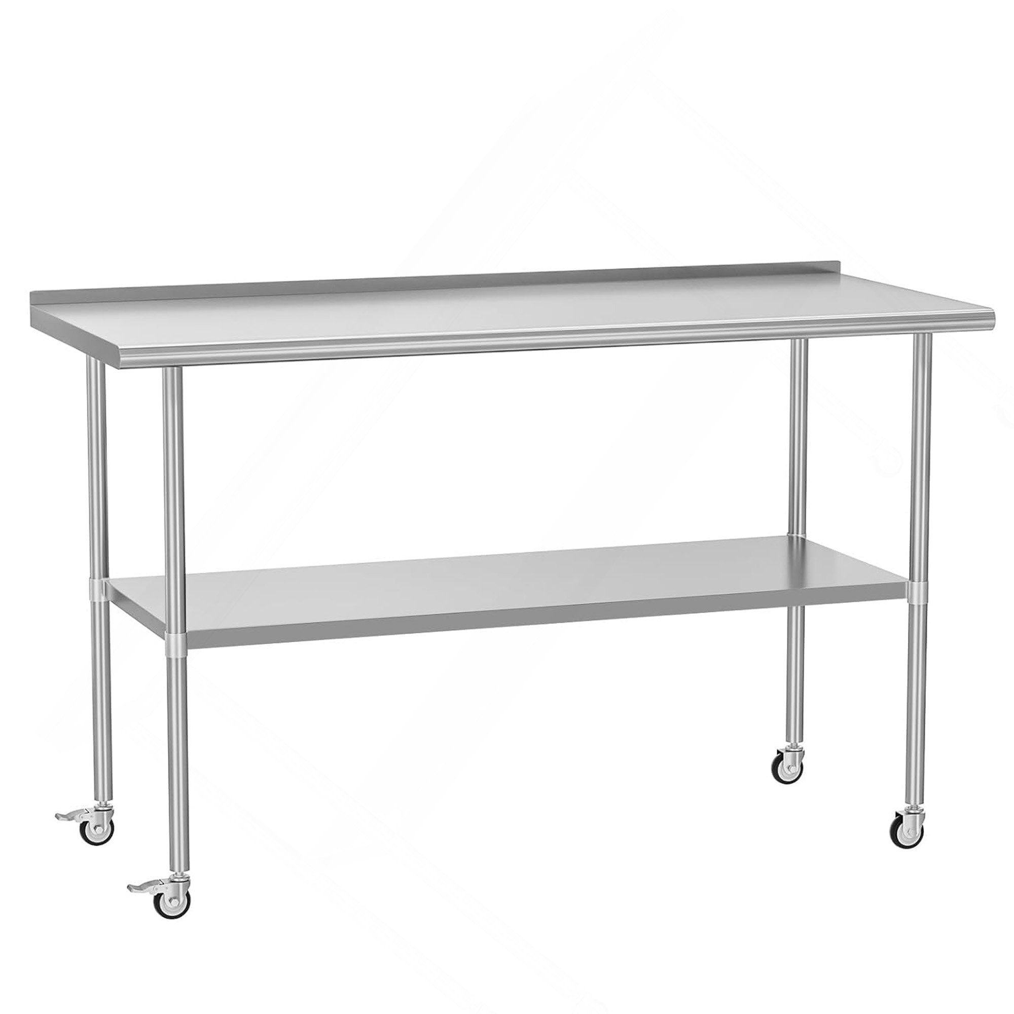 17 Stories Stainless Steel Table 24 X 60 Inches Metal Prep Table With ...