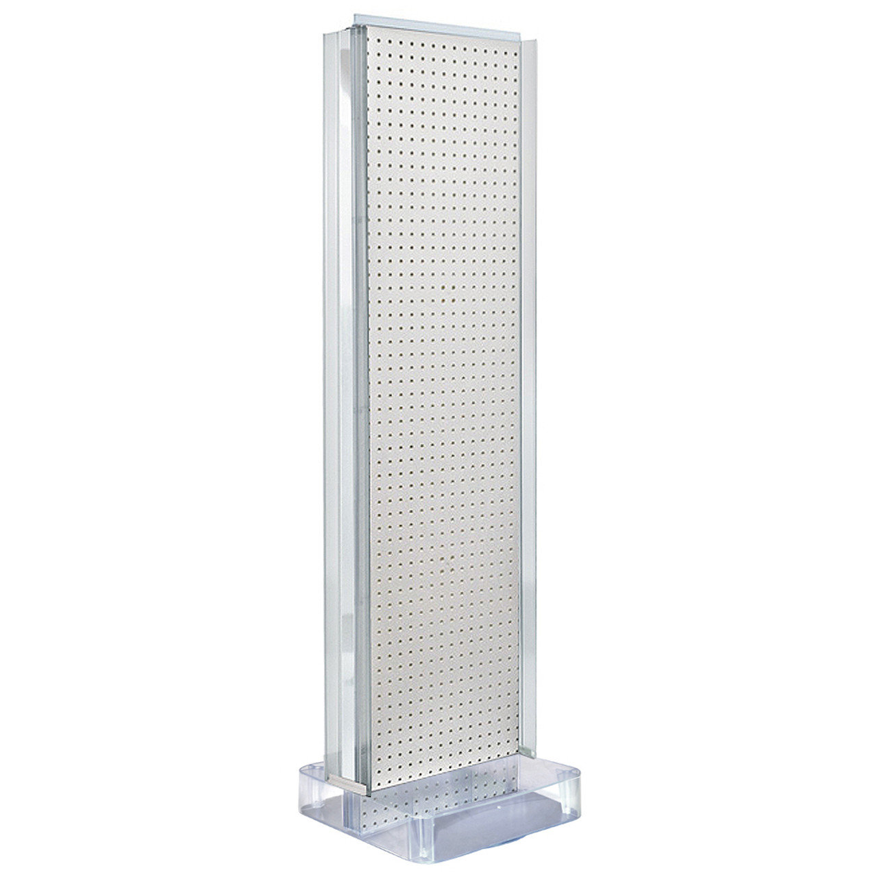 Azar Displays Two-Sided Pegboard Floor Display w/ C-Channel Sides On a ...