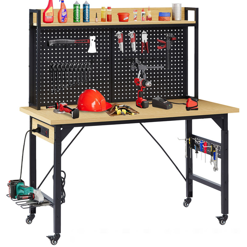 WFX Utility™ 48" Heavy Duty Work Bench, Adjustable Workbench with ...