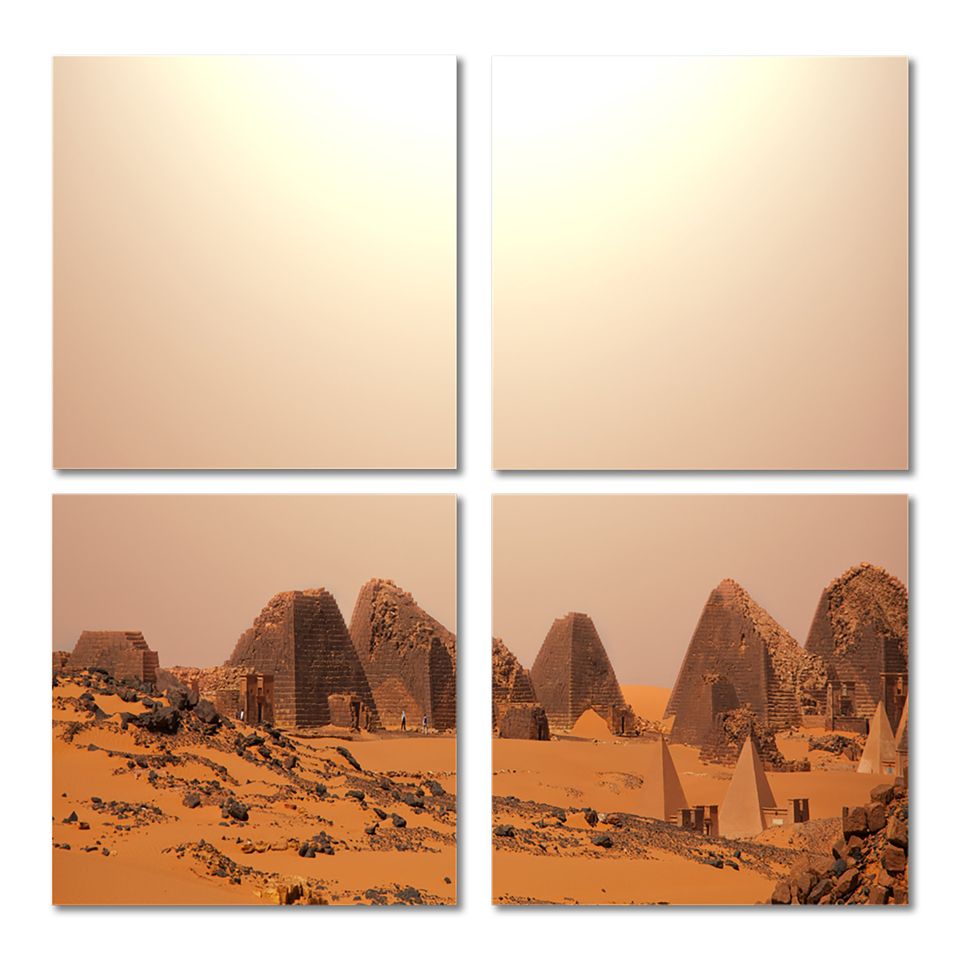 Foundry Select Beautiful Meroe Pyramids In Sudan - Landscape Canvas ...