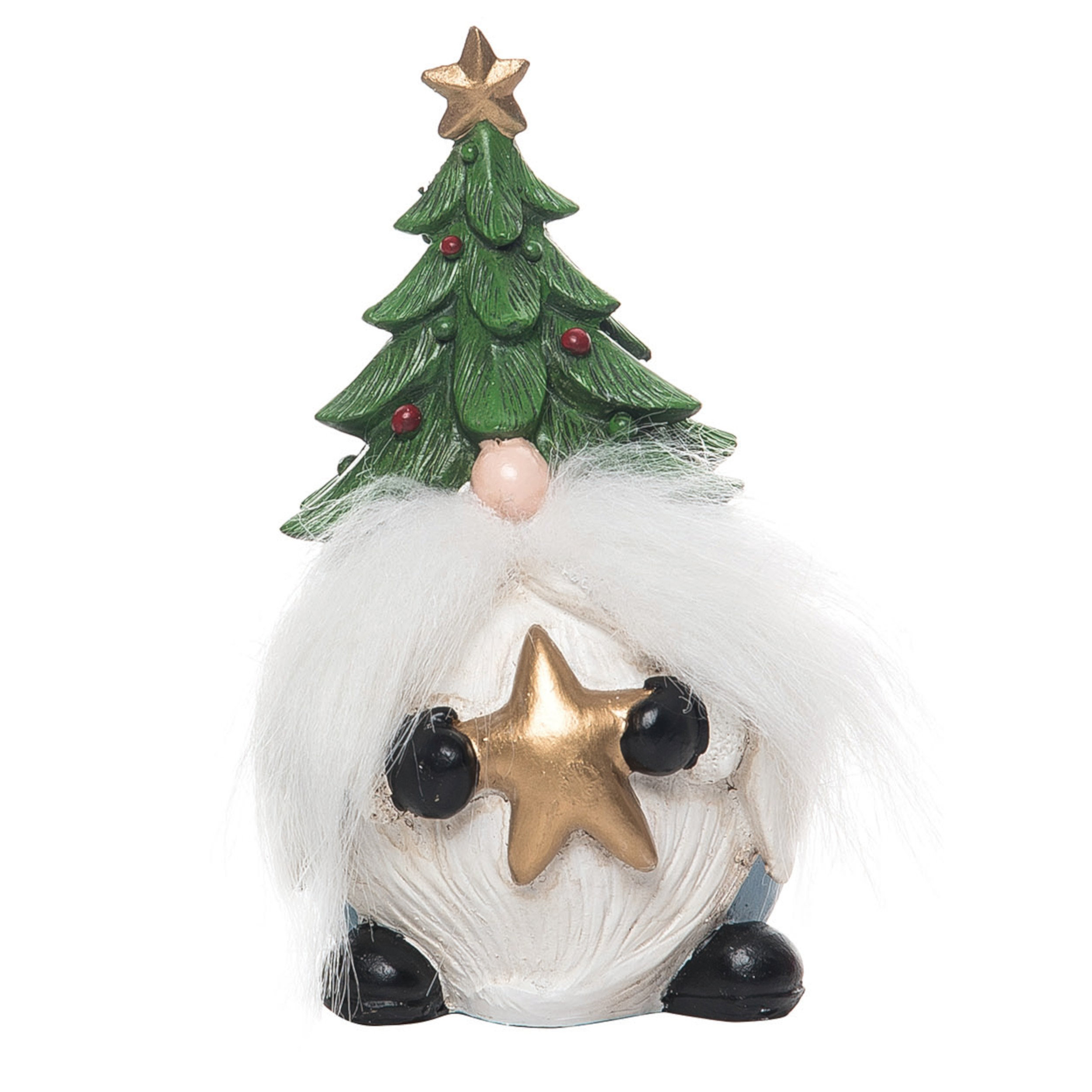 The Holiday Aisle® Christmas Holiday Fuzzy Beard Gnome Figurine | Wayfair