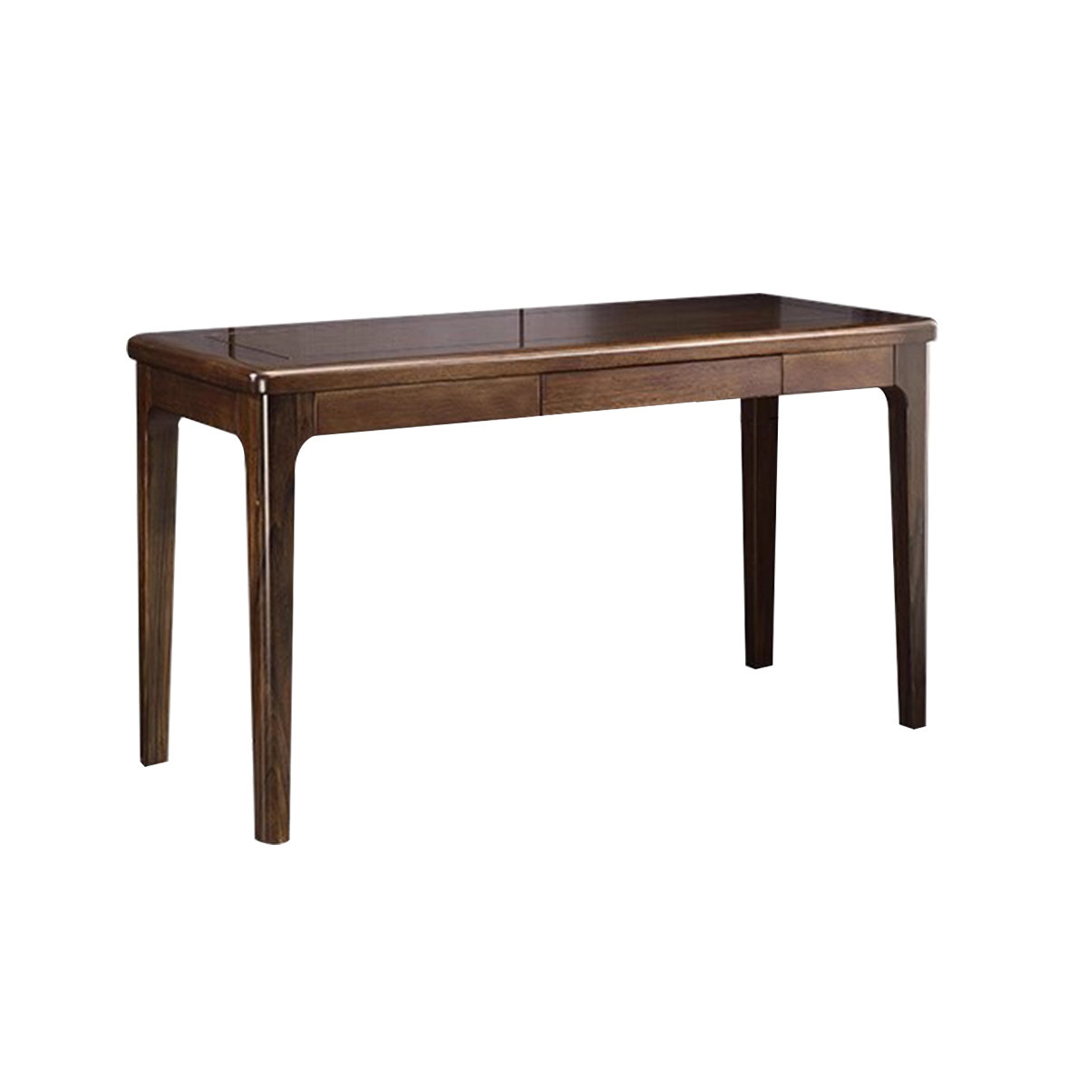 Red Barrel Studio 62.99" Dark coffee Rectangular Solid Wood desks ...