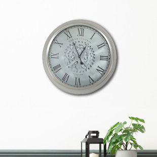 Exposed Gears Wall Clocks You'll Love | Wayfair.co.uk