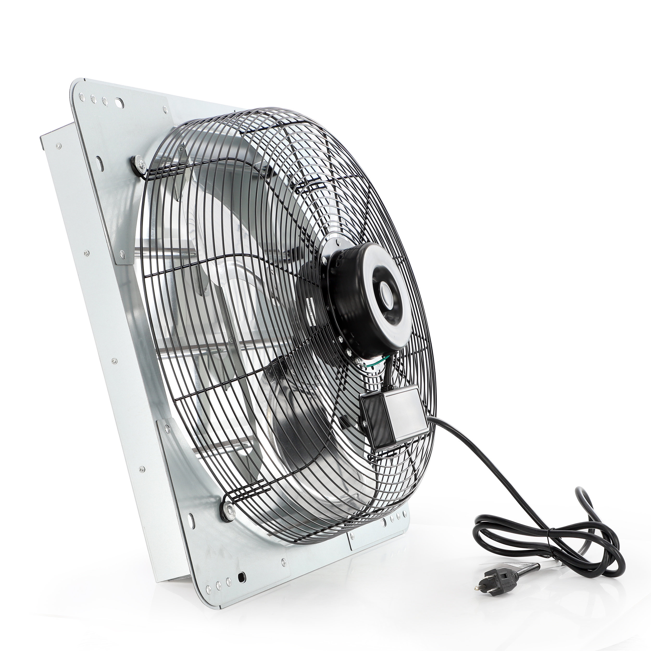 Vie Air 18 Inch Corded Wall Mount Ventilator Fan with Shutters ...
