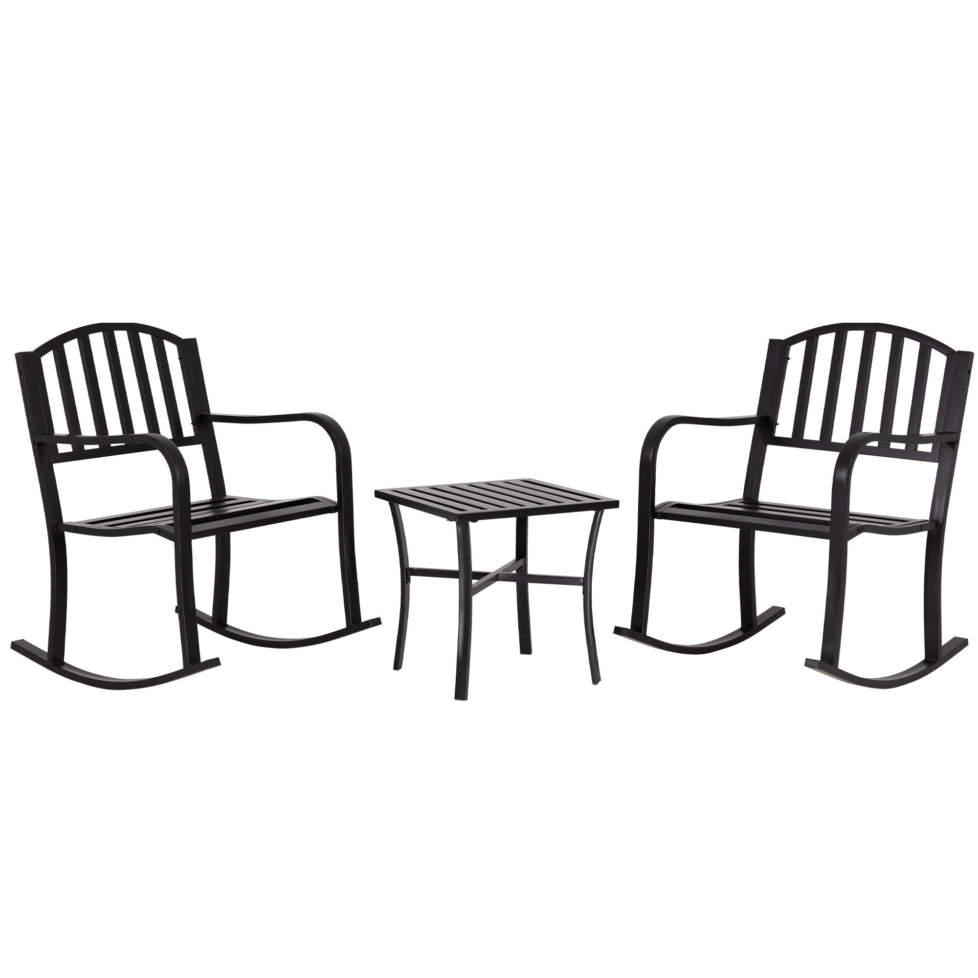 Winston Porter Bistro Table Set Patio Bistro Set 3 Piece Patio Set ...
