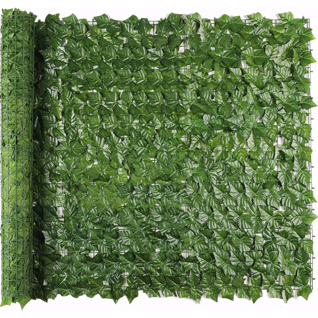 One Allium Way® Artificial Faux Ivy Hedge, Expandable Faux Privacy ...