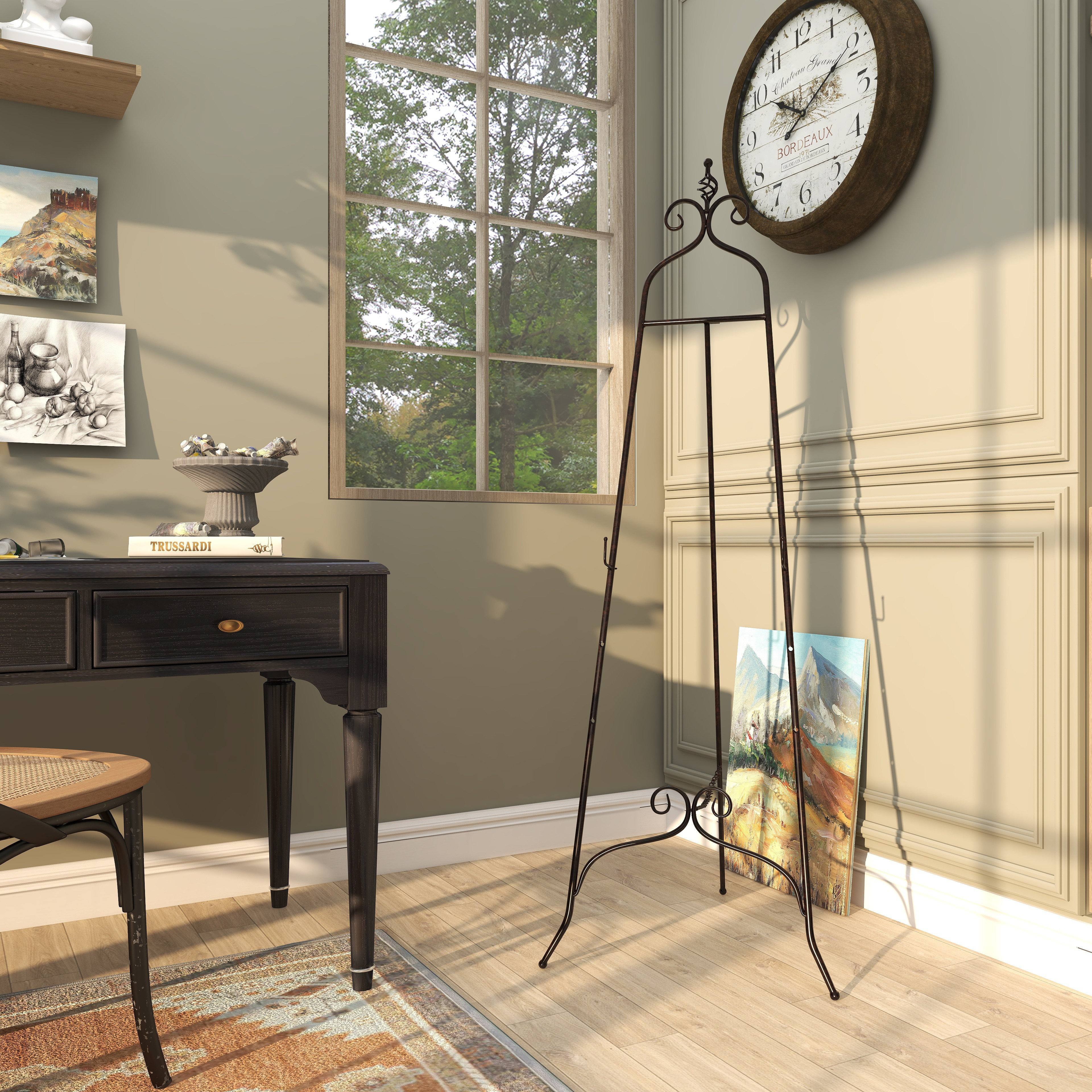 Cole & Grey Folding Metal Tripod Display Easel & Reviews | Wayfair