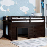 Harriet Bee Hillam Solid Wood Mate's & Captain's Bed with Trundle by ...