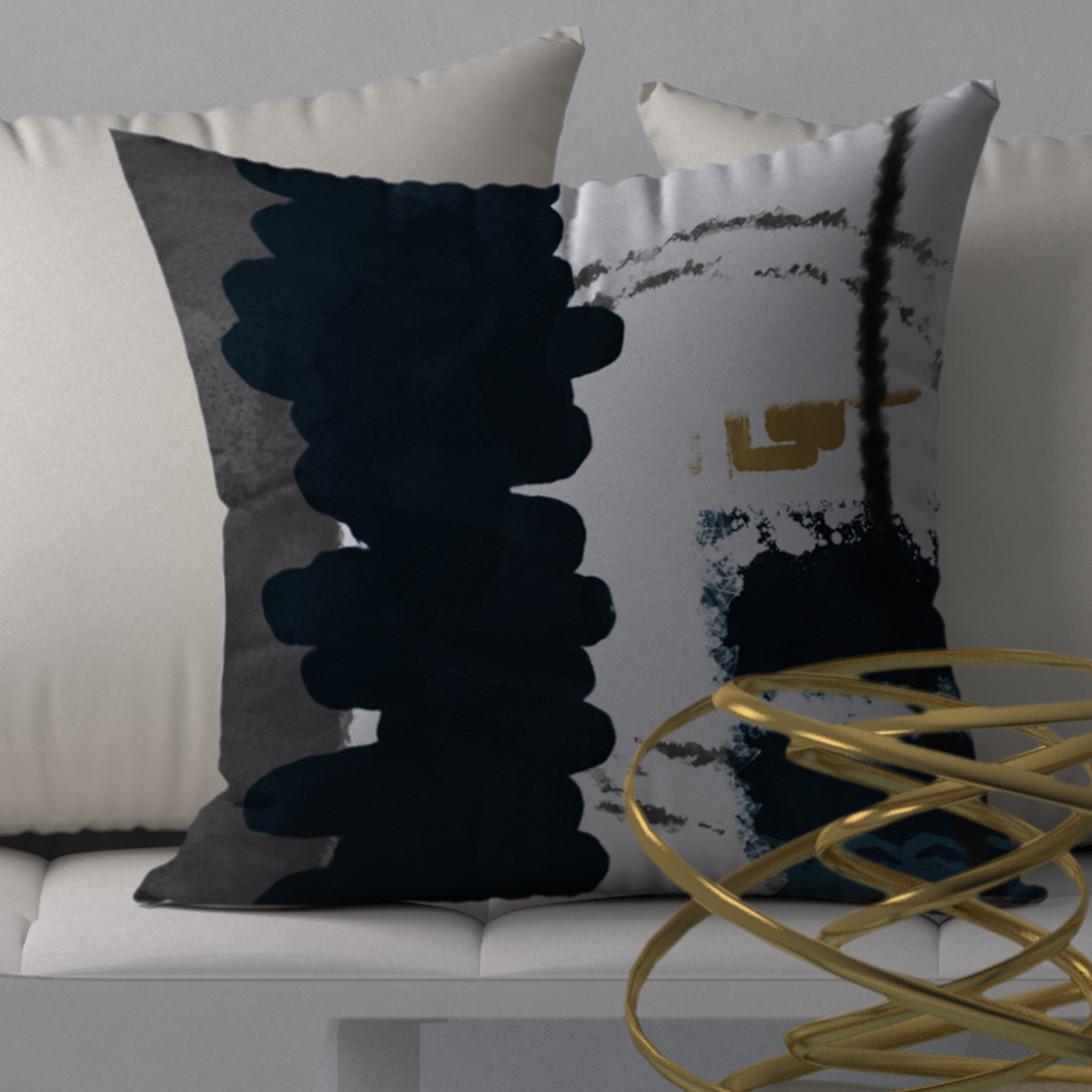 LeRoi Products Quick Eye-Catching Square Pillow Cover & Insert | Wayfair