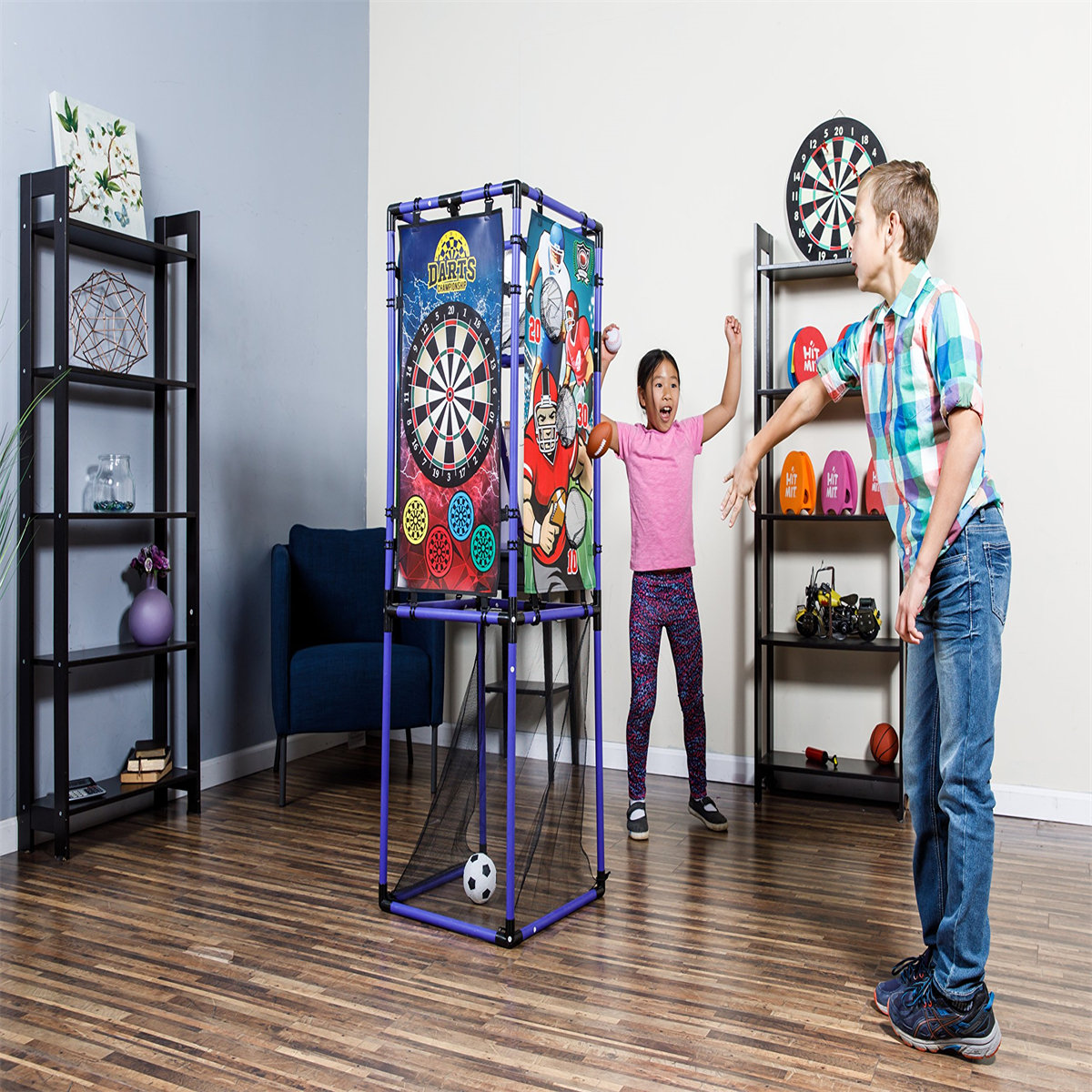 Phantoscope 5-In-1 Multi-Sport Toss Game Set - Play Football, Baseball ...