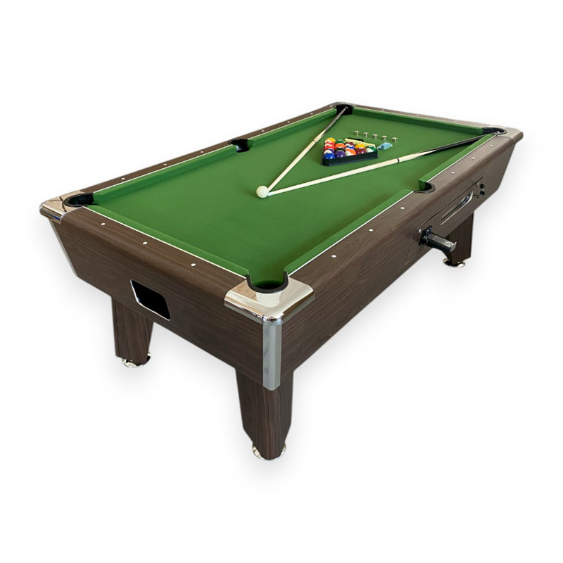 Simba USA Inc 8FT Coin Operated Pool Table green – Eagle | Wayfair