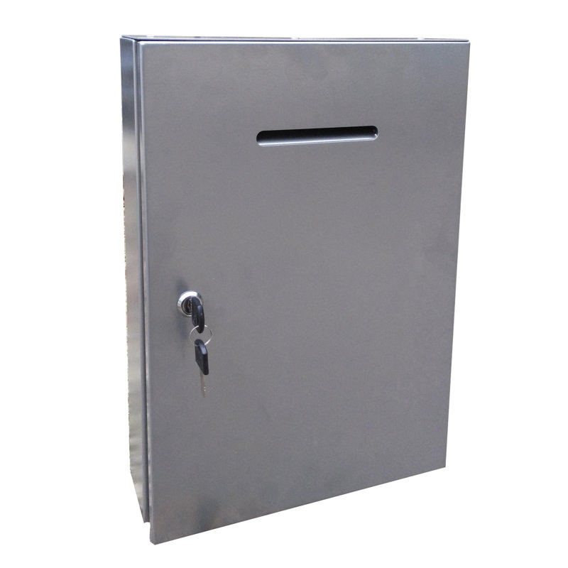 FixtureDisplays Metal Box Mail box Secure Collection Box Ticket Box ...