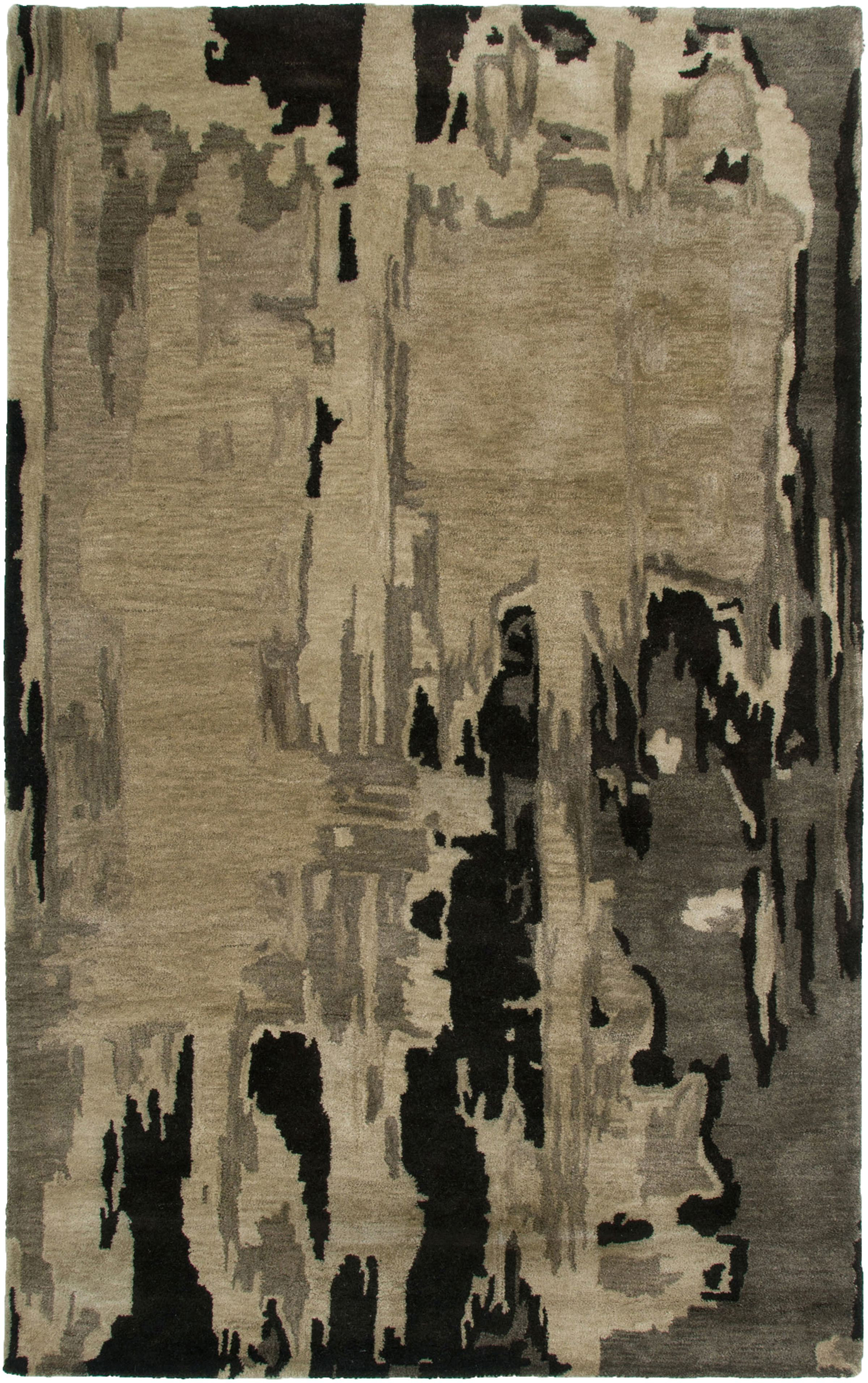 Meridian Rugmakers Jersey Hand-Tufted Brown Area Rug | Wayfair