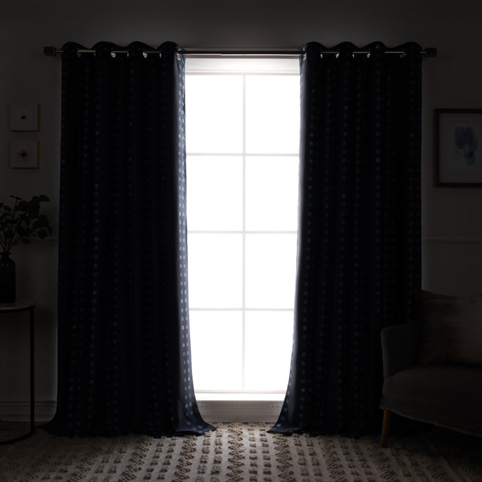 Latitude Run® Brayshaun Polyester Room Darkening Curtain Pair | Wayfair