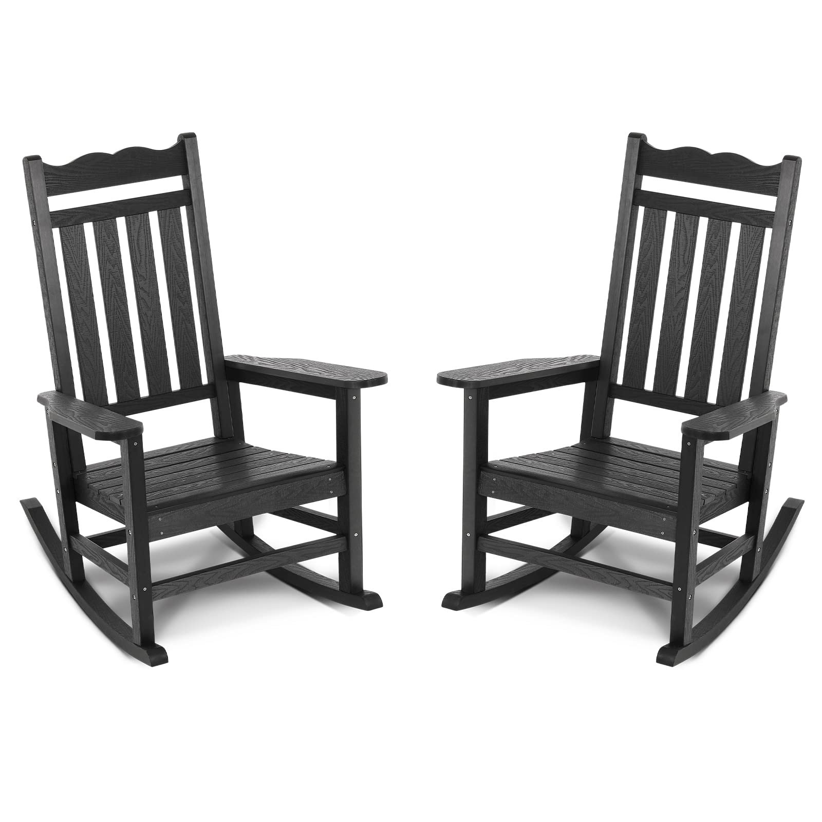 Red Barrel Studio® Sebasco Outdoor Patio Rocking Chair, All-Weather ...