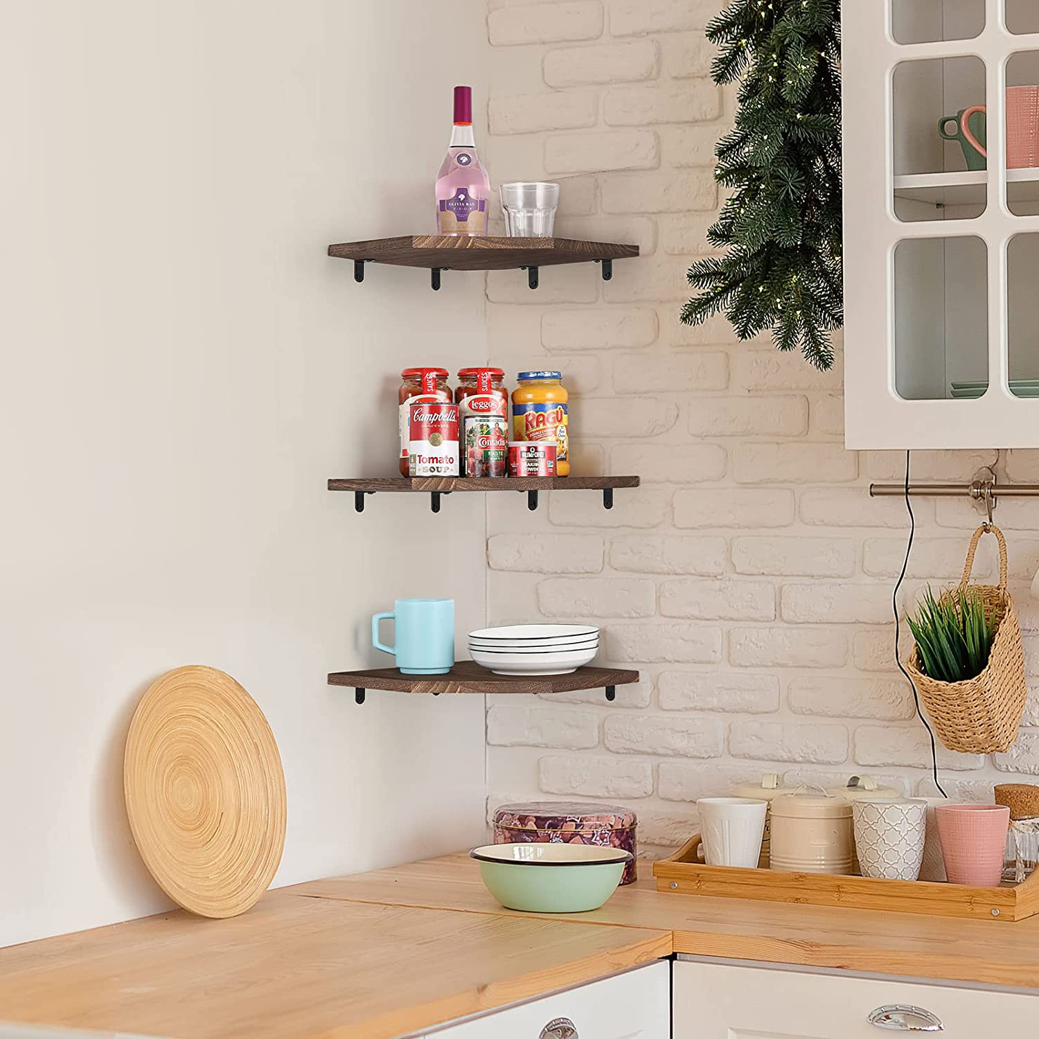 17 Stories Hecket 3 Piece Corner Shelf & Reviews - Wayfair Canada