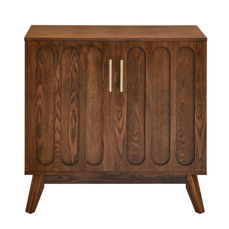 George Oliver Mid Century Modern Fluted Sideboard Cabinet | Wayfair