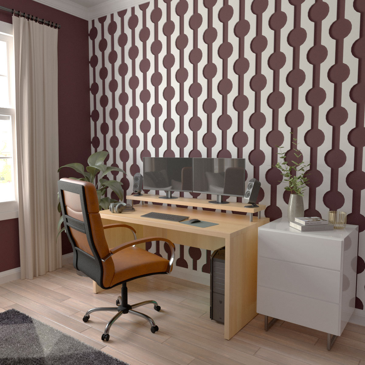 Ekena Millwork Pomeroy PVC Adjustable Decorative Slat Wall Panel Kit ...