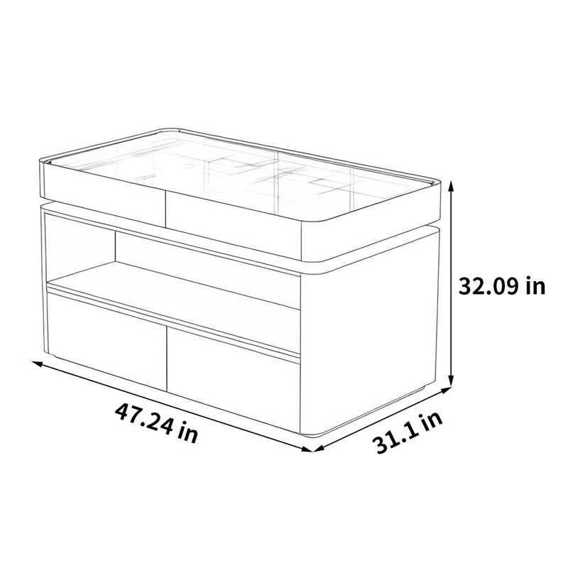 parkerlees Luxury Island Wardrobe&Jewelry Display Cabinet | Wayfair